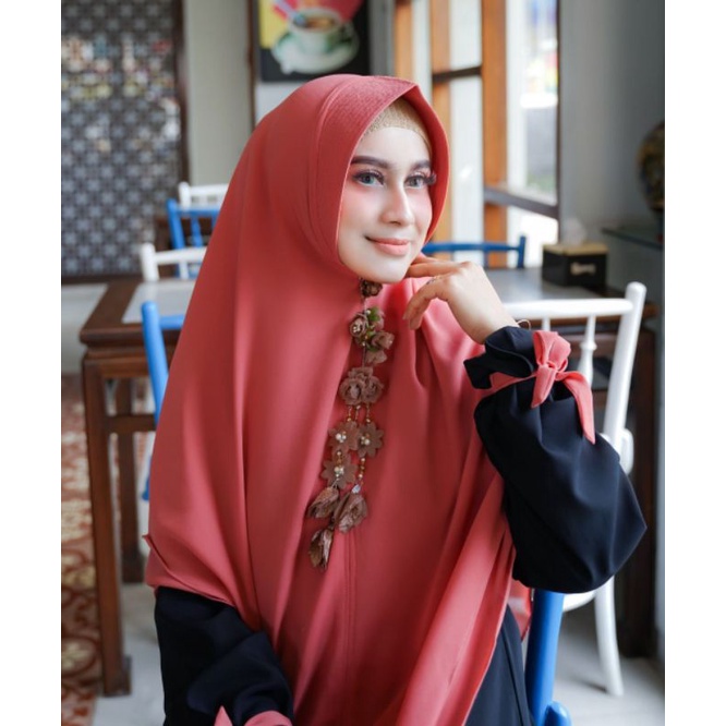 Jual bros dagu bunga unik miwa by livia handmade | Shopee Indonesia