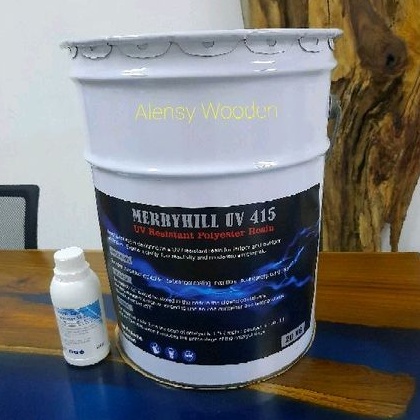 Jual Resin Bening Merryhill UV 415 20 kg + katalis 250 gr , resin tahan ...