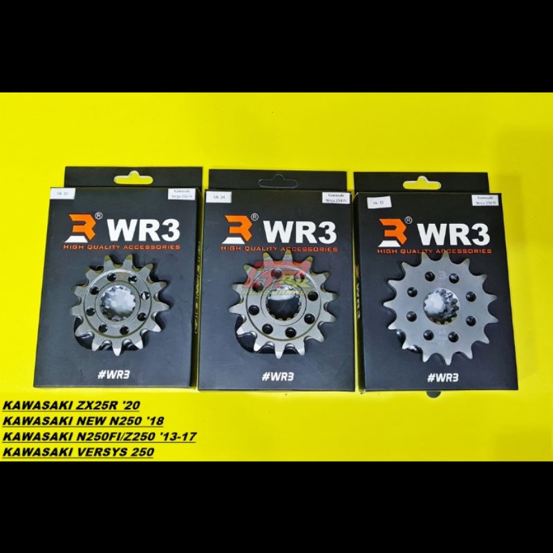Jual Gear Gir Depan WR3 520 - 13T 14T 15T 16T Kawasaki ZX25R ZX25RR ...