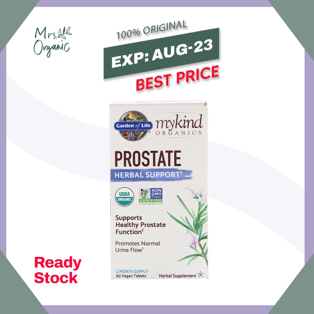 Jual GARDEN OF LIFE Mykind Herbal Prostate 60 Tablets - kesehatan pria ...