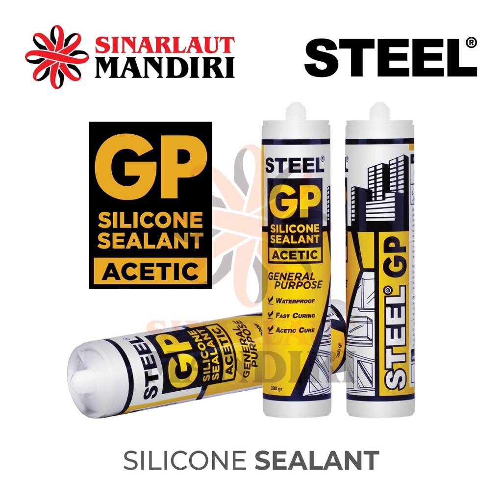 Jual Silicone Sealant GP Acetic / Lem kaca / Silicon Asem | Shopee Indonesia