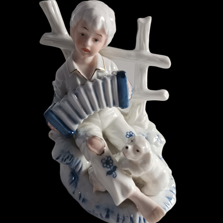 Jual Vintage Patung Musical Boy Keramik Antik | Shopee Indonesia