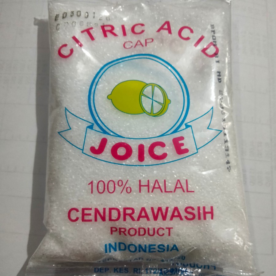 Jual Citric Acid/ Asam Citrun / Sitrun Zuur 250 gram 1/4 kg | Shopee ...