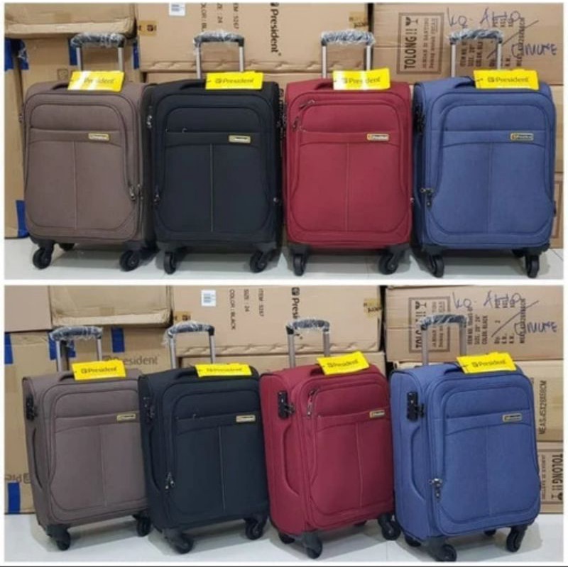 Jual Koper Softcase Bahan Nylon Merk President Ukuran Cabin 20" Inch ...