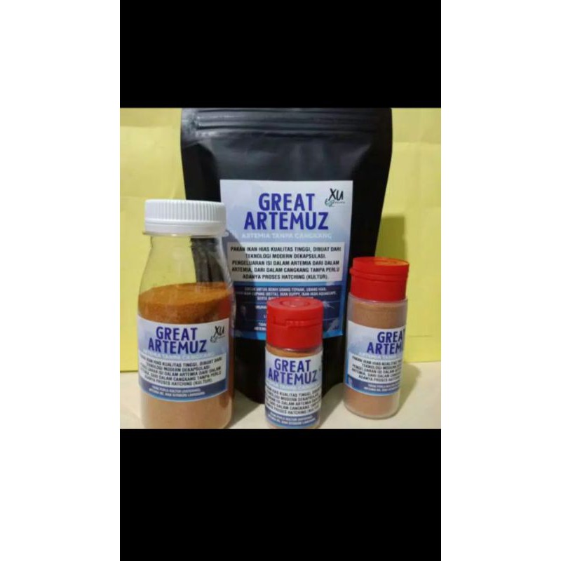 Jual Great artemuz artemia decapsulated artemia cyst hatchery feed ...