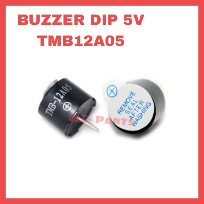 Jual Active Integrated Buzzer TMB12A05 5V Long Sound Continous Beep ...