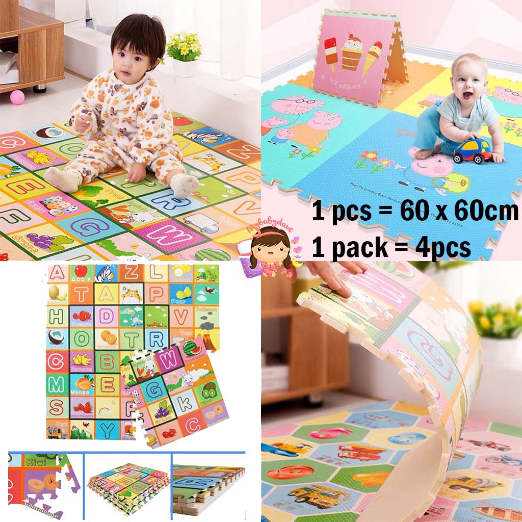 Jual Puzzle Alas Lantai Evafoam Karakter Gambar Lucu 120 x 120cm 1 PACK ...