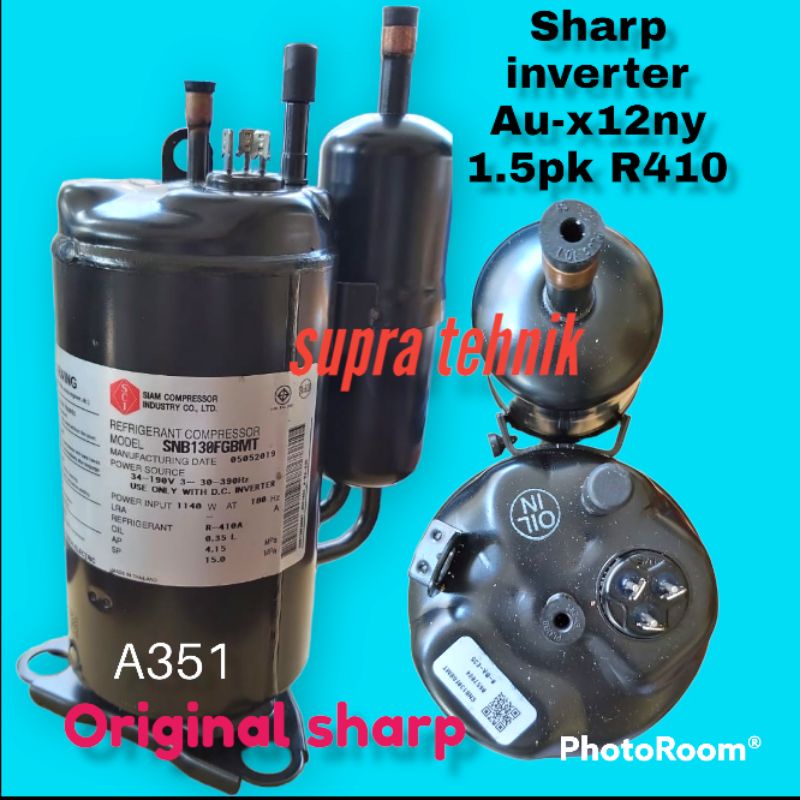 Jual kompresor ac inverter sharp x12ny original 351 | Shopee Indonesia