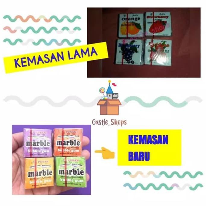 Jual Permen PERMEN KARET PUSAN MARBLE | Shopee Indonesia