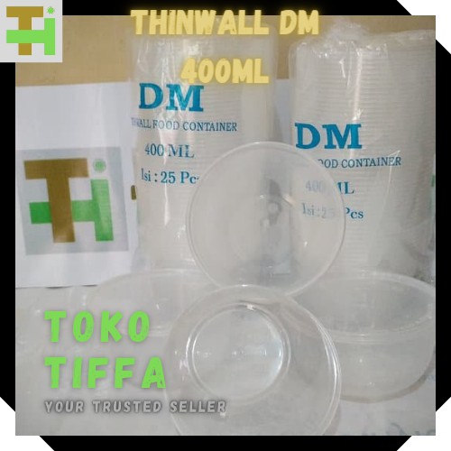 Jual Thinwall DM 400ml Mangkok Plastik Kotak Makan | Shopee Indonesia