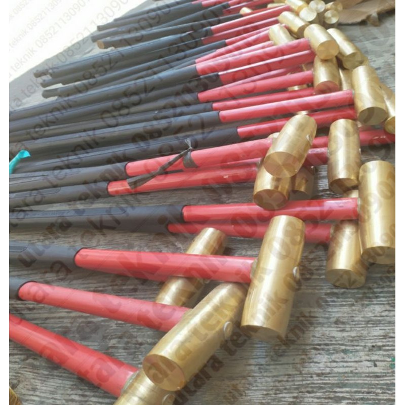 Jual Palu kuningan 10 kg brass stone hammer 22 lbs | Shopee Indonesia