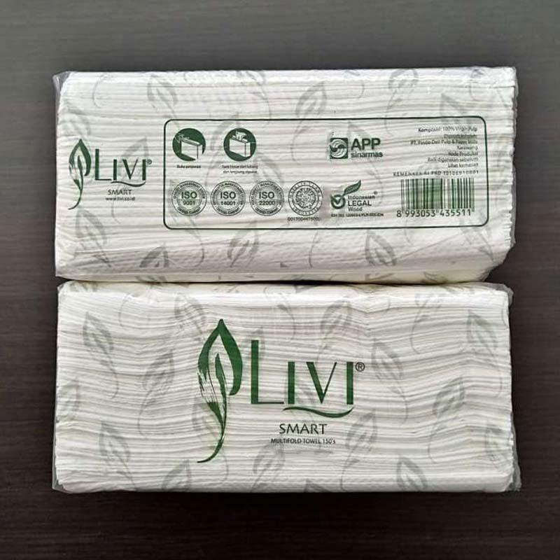Jual TISSUE LIVI SMART Multifold Towel 150s / TISU / TISSU | Shopee ...