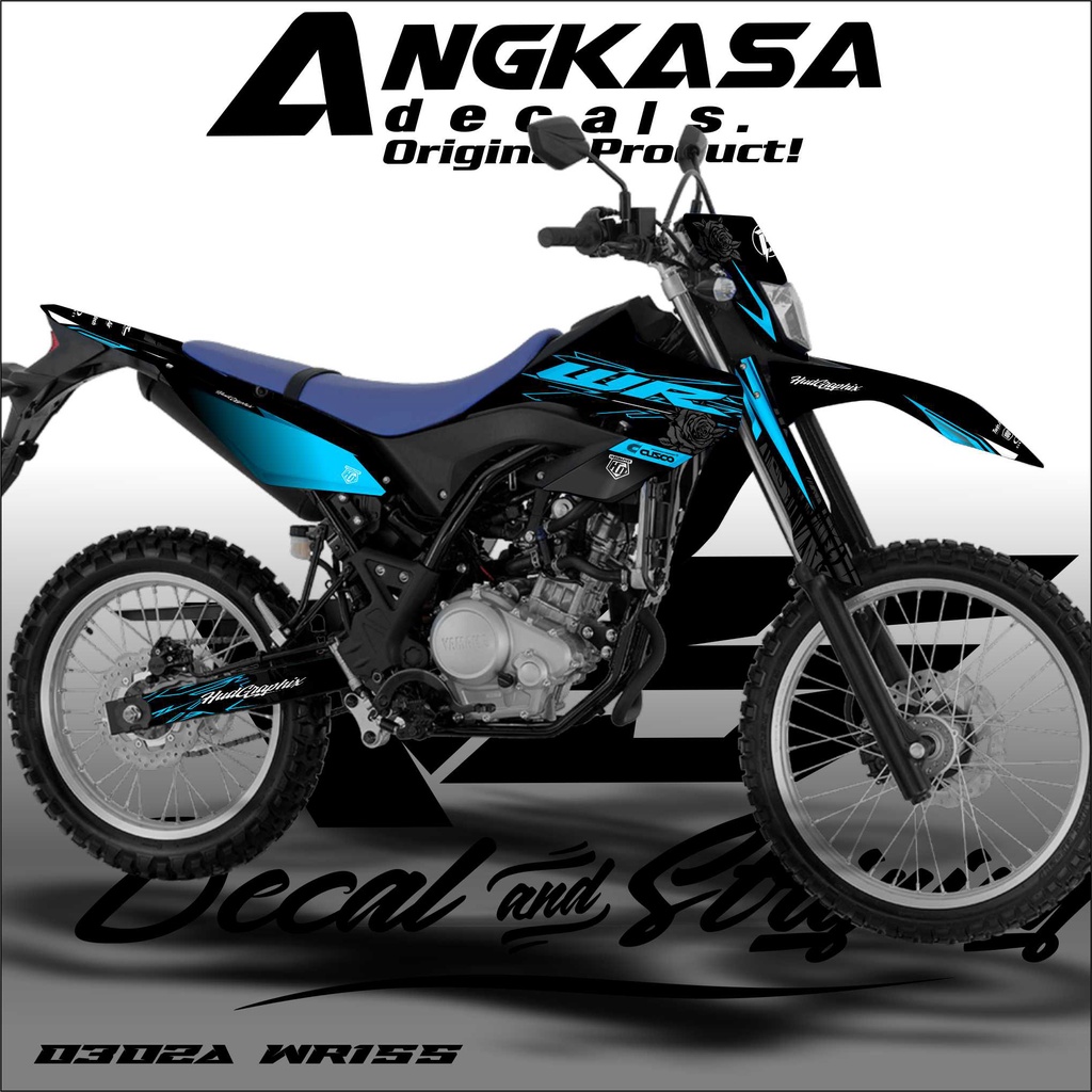 Jual 0302a decals stiker fullbody motor wr 155 simpel keren | Shopee ...