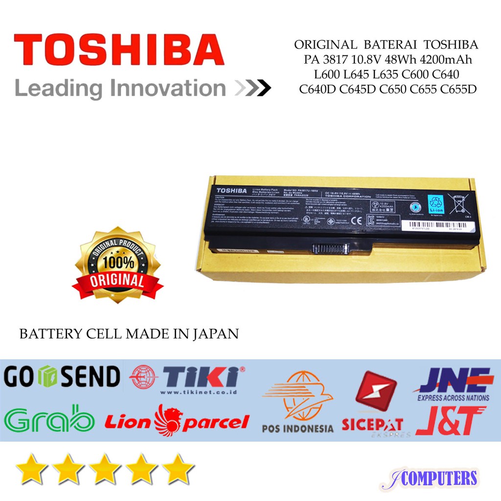 Jual Original Baterai TOSHIBA Satellite C640 C600 L745 L600 L635 L640 ...