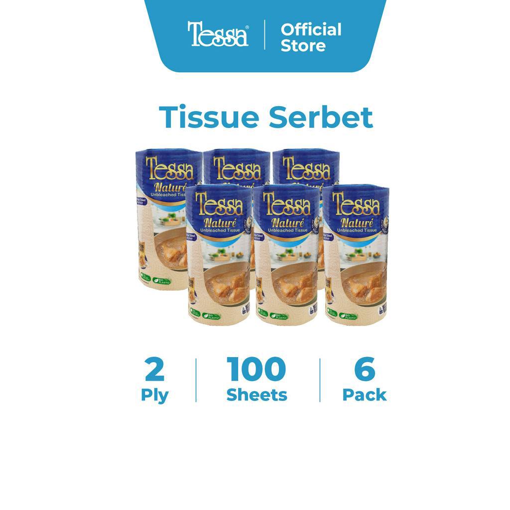 Jual Tissue Tessa Nature Towel Roll 100s 2p - 6 packs | Shopee Indonesia