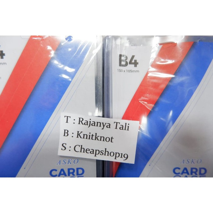 Jual ASKO Card Case B4/Plastik ID Card Case Tebal Uk. B4 RJT | Shopee ...