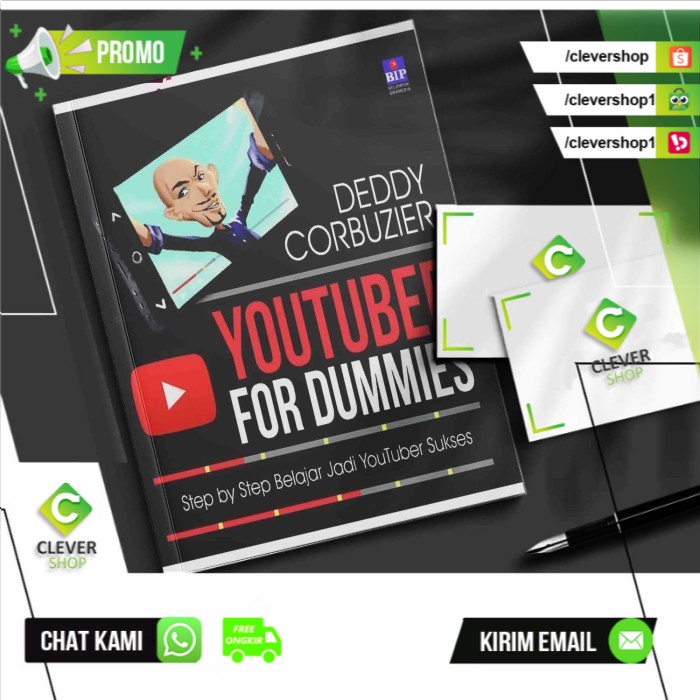 Jual Youtuber For Dummies - Deddy Corbuzier - Clever Shop | Shopee ...