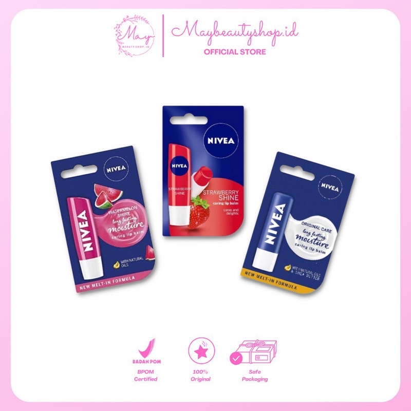 Jual Nivea Lipbalm | Moisture Lip | Support Lip Skin Barrier | Shopee ...