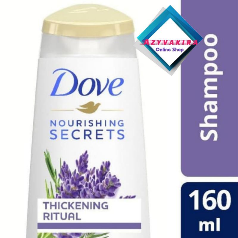 Jual Dove Shampoo Nourishing Secret Thickening Ritual 160 ml | Shopee ...