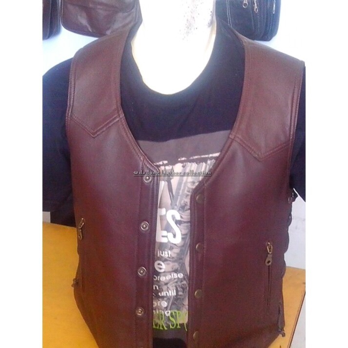 Jual Rompi Kulit Sintetis,Rompi kulit pria ,rompi kulit motor, jaket ...