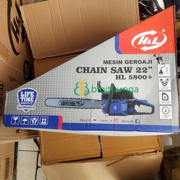 Jual Chain Saw 22 Inch Mesin Gergaji Alat Potong Kayu Dahan Pohon Chainsaw | Shopee Indonesia