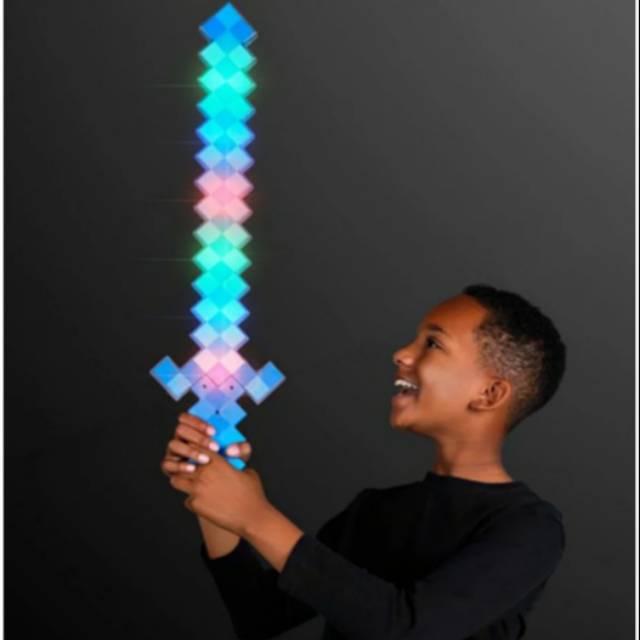 Jual Pedang Minecraft Led Diamond Sword Panjang Hampir 60cm!! | Shopee ...