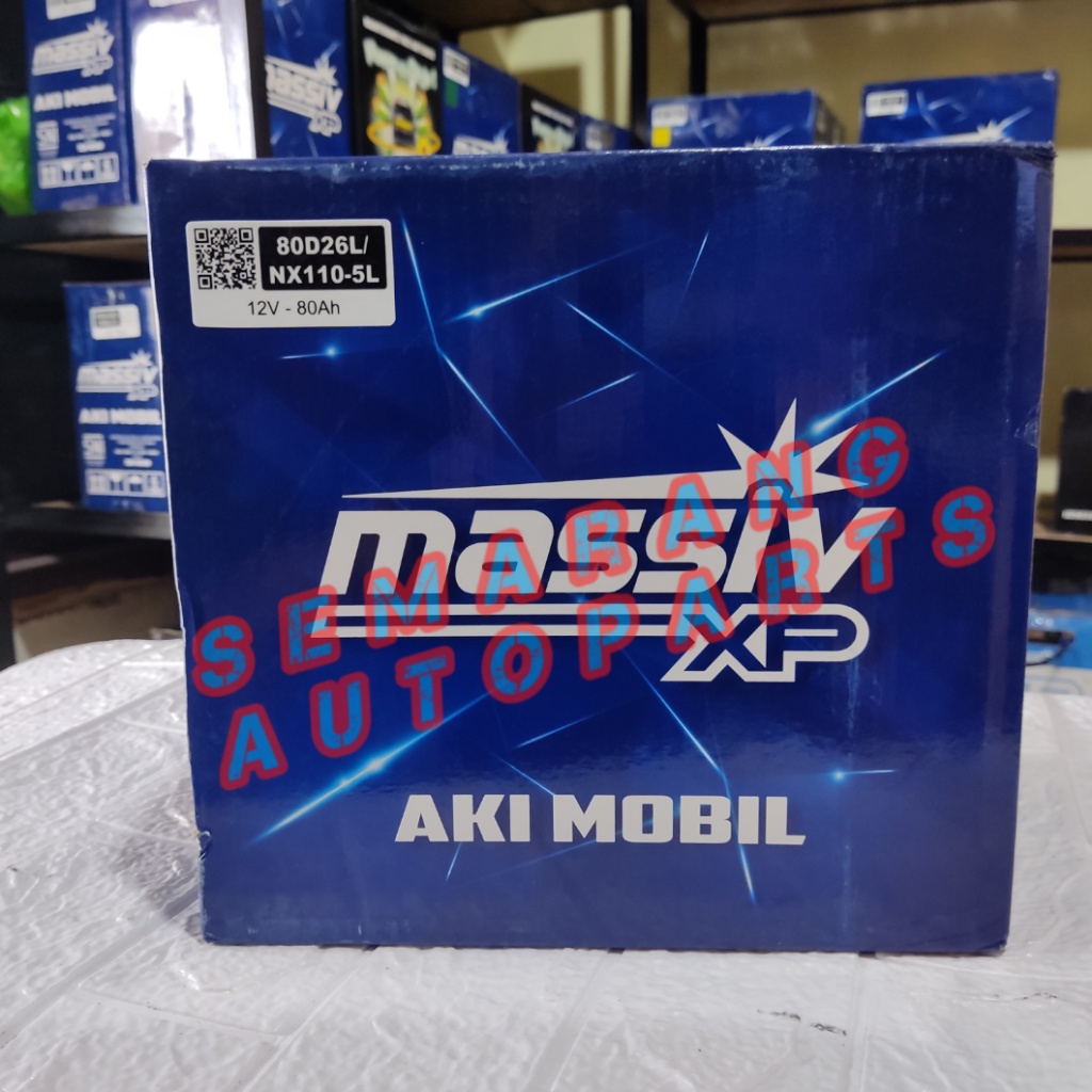 Jual ACCU AKI BASAH 80D26L / NX110-5L 12V 80Ah MASSIV XP | Shopee Indonesia