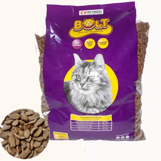 Jual Makanan Kucing Bolt - Catfood Bolt Ikan Repack Kualitas terbaik ...