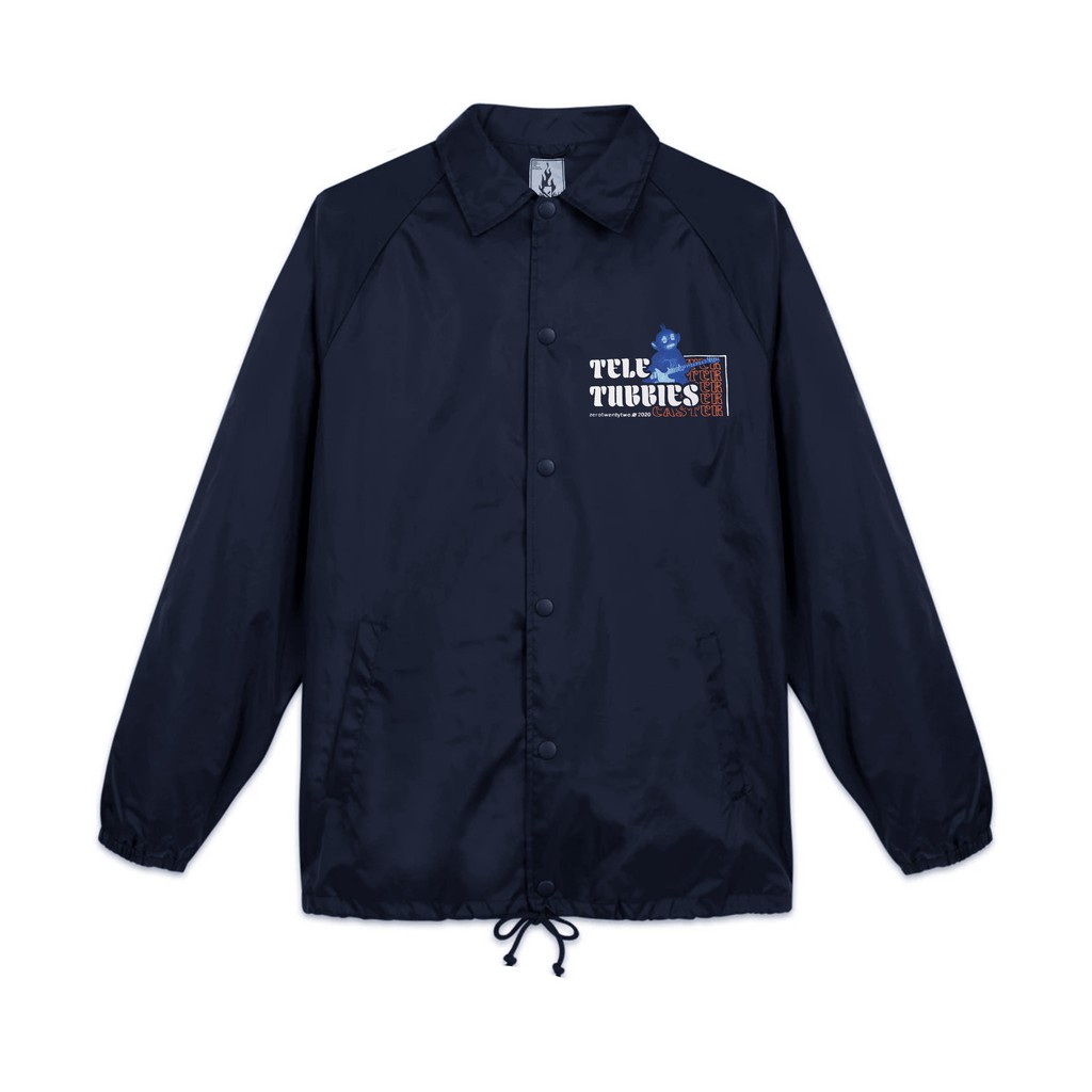 Jual ZeroTwentyTwo Coach Jacket Tele-Tubbies Navy | Jaket Pria ...
