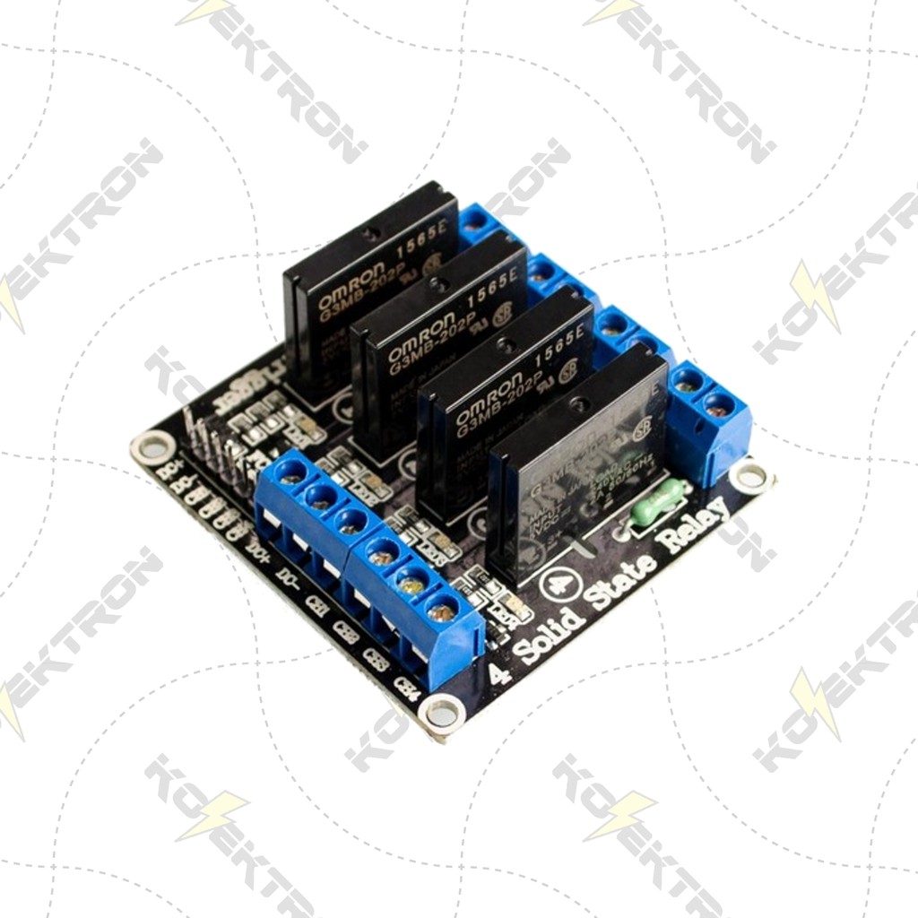 Jual Modul SSR 4 Channel DC 5V Solid State Relay Low Level Trigger ...