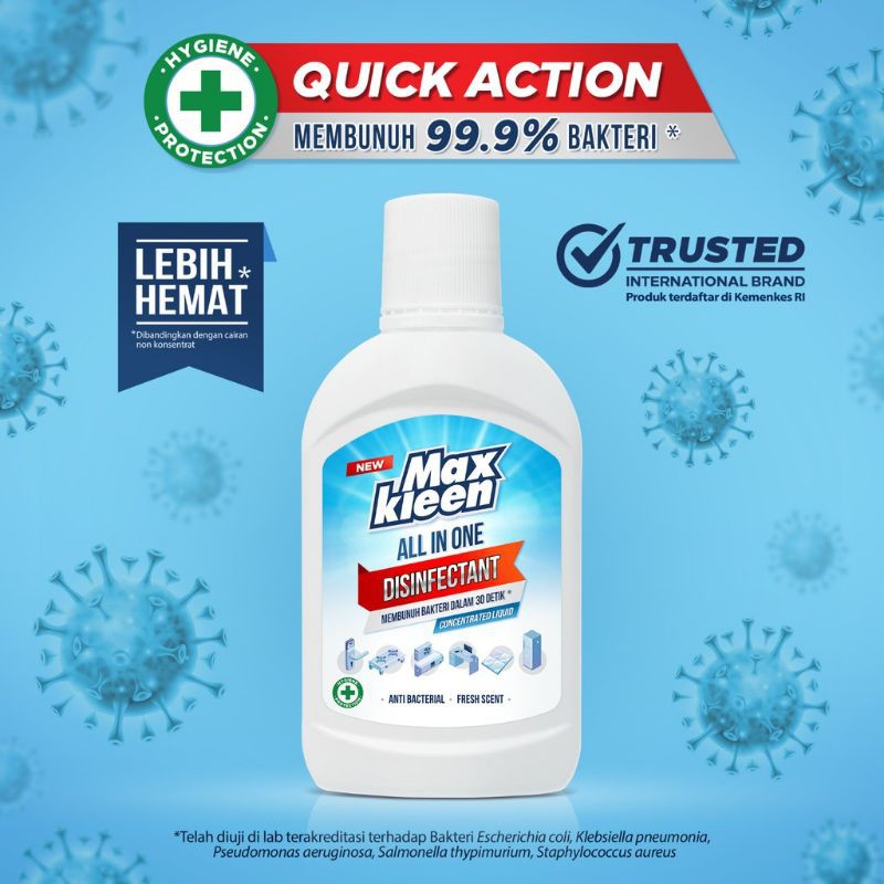 Jual Max kleen disinfectant 250ml | Shopee Indonesia