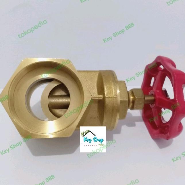 Jual Gate Valve Kuningan Kitz 2 Inch Stop Kran Kuningan 2" Harga Promo | Shopee Indonesia