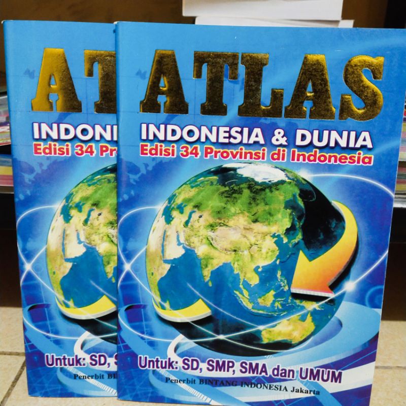 Jual Atlas Indonesia & Dunia Edisi 34 Provinsi di Indonesia | Shopee ...