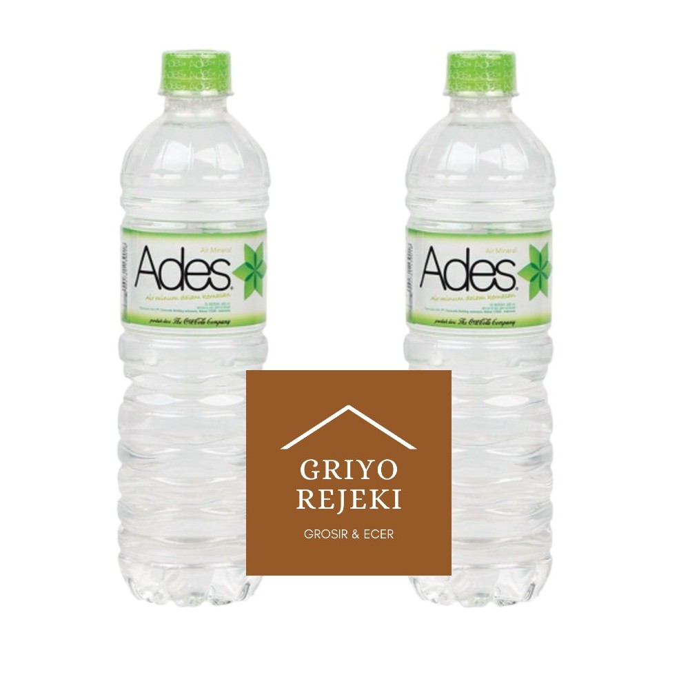 Jual Makanan Minuman Ades Air Mineral Botol 600ml New | Shopee Indonesia