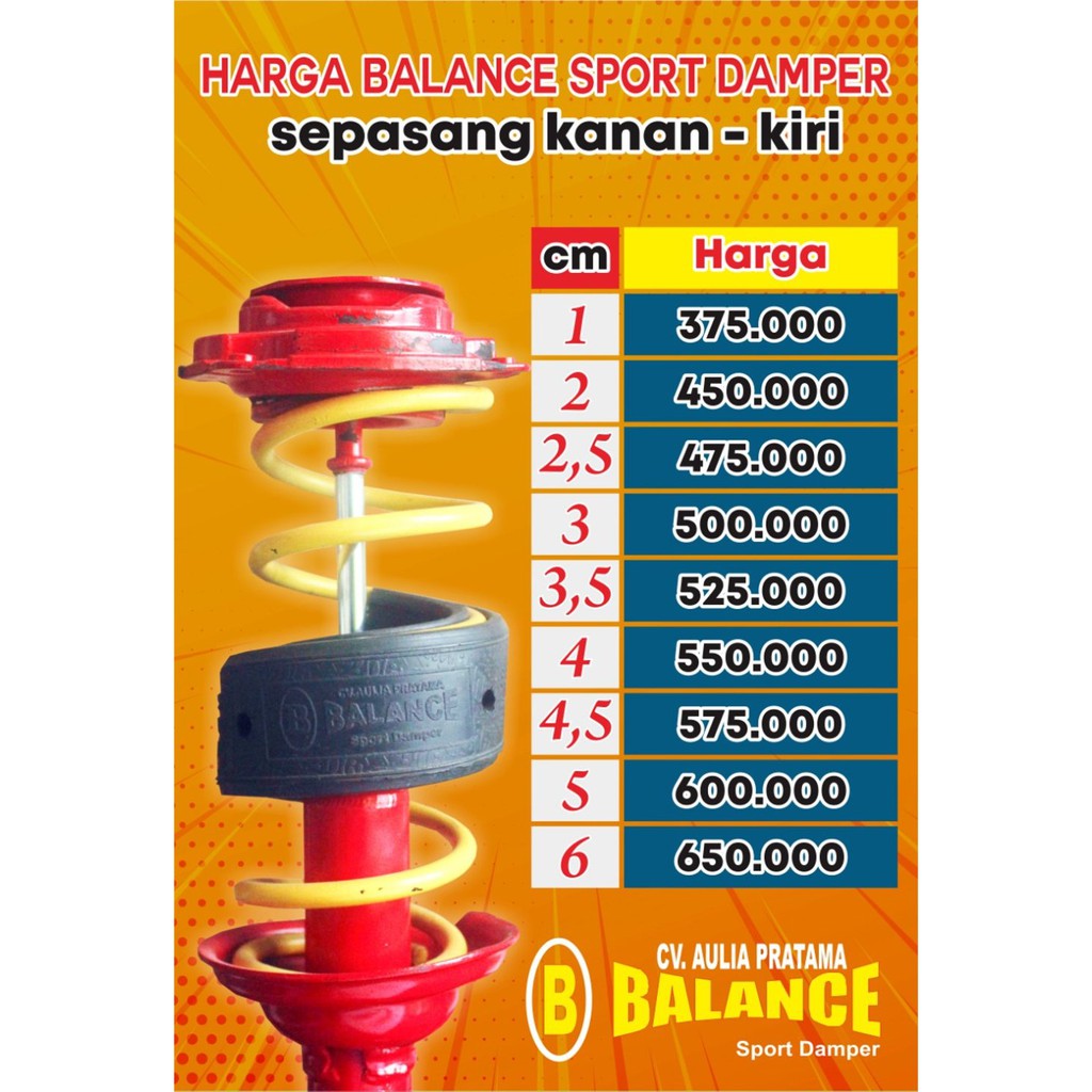 Jual Promosi Balance sport Damper SpesaL untuk ukuran 4.5 cm Best ...