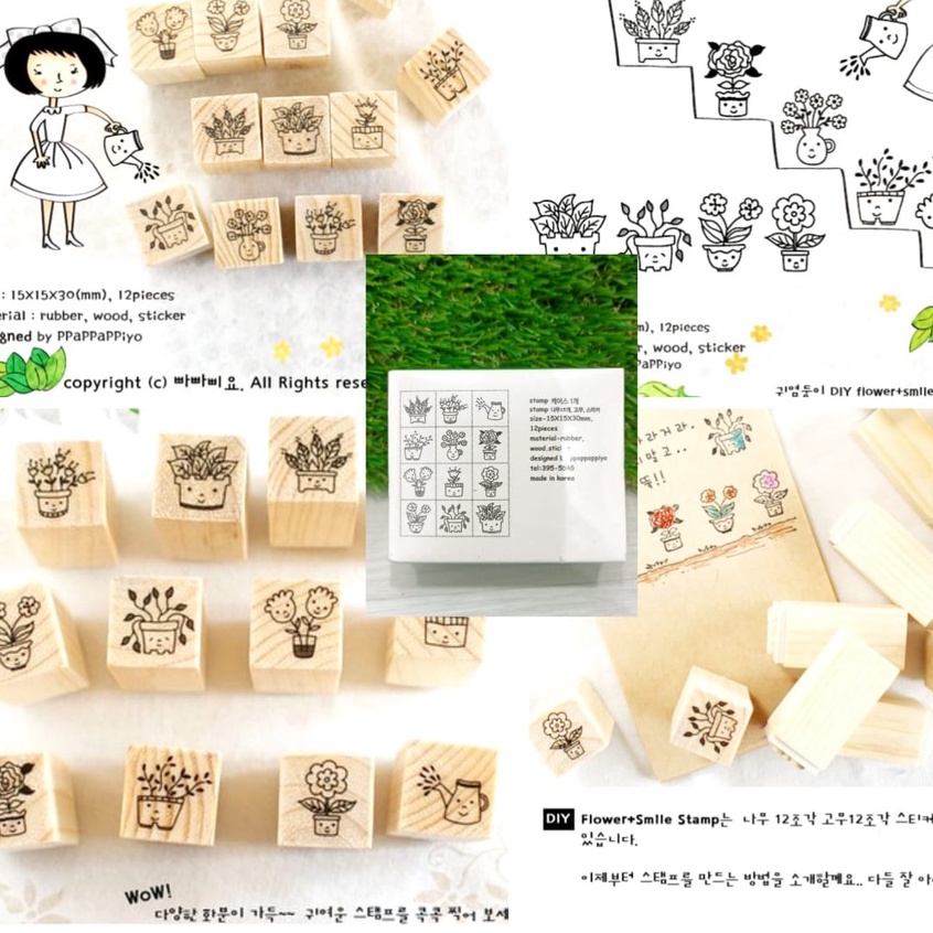 Jual Kmk Stempel Cap Stamp Stampel Setempel Kayu Wood Karakter Cute ...