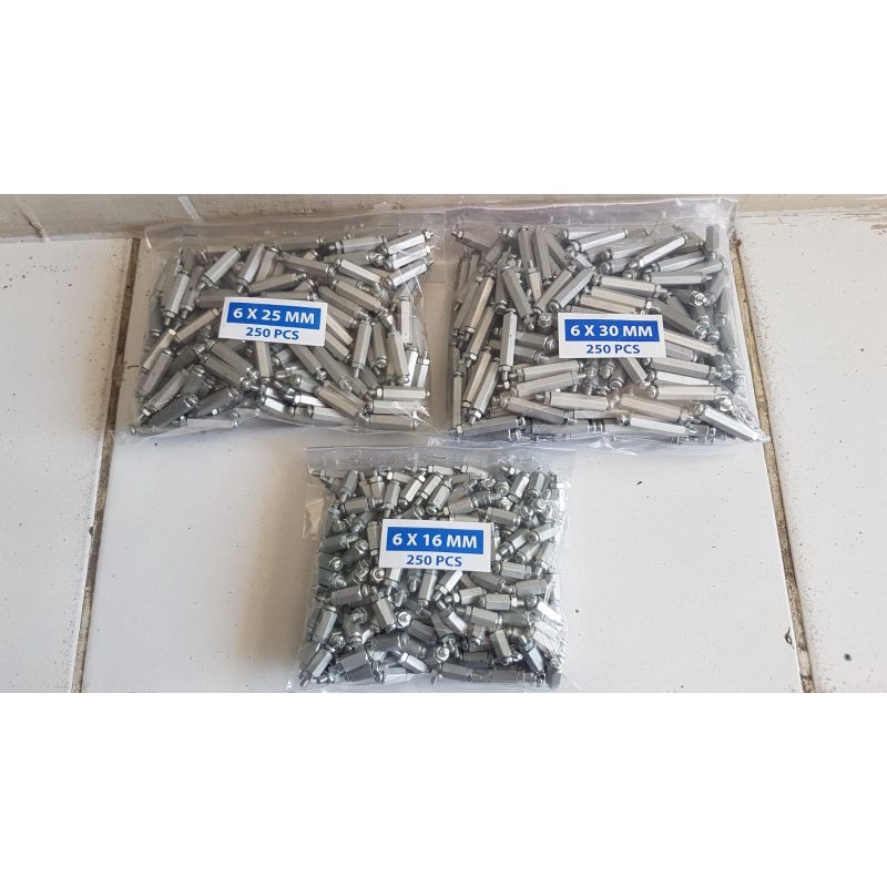 Jual Spacer besi pcb dudukan / spiser besi mur baut pcb 1cm 2cm 3cm ...
