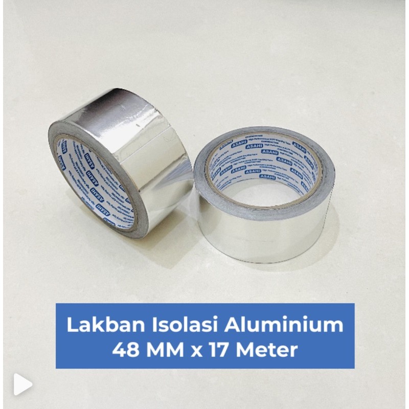 Jual Lakban Isolasi Aluminium Foil Tape AC 48 MM x 17 Meter TAHAN PANAS ...