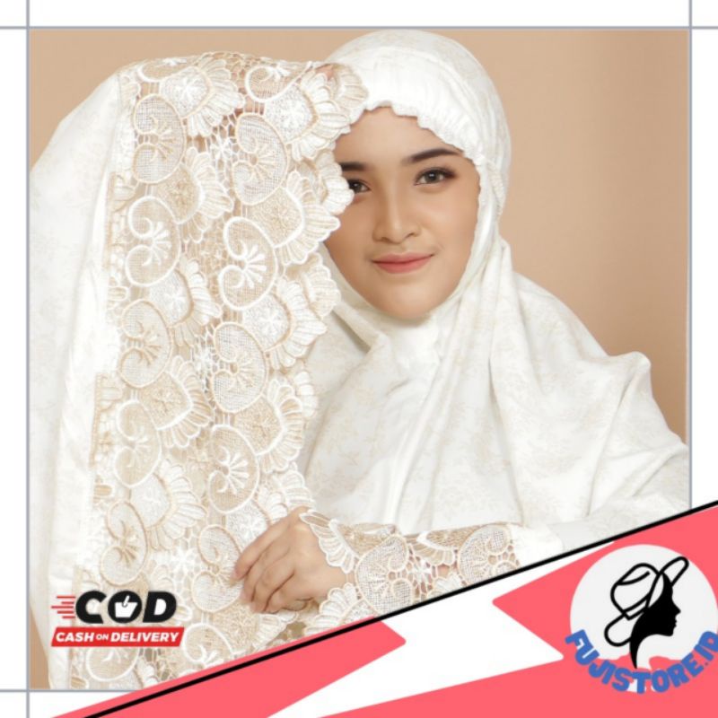 Jual mukena putih terbaru 2024 mukena putih bahan tebal dan lembut ...