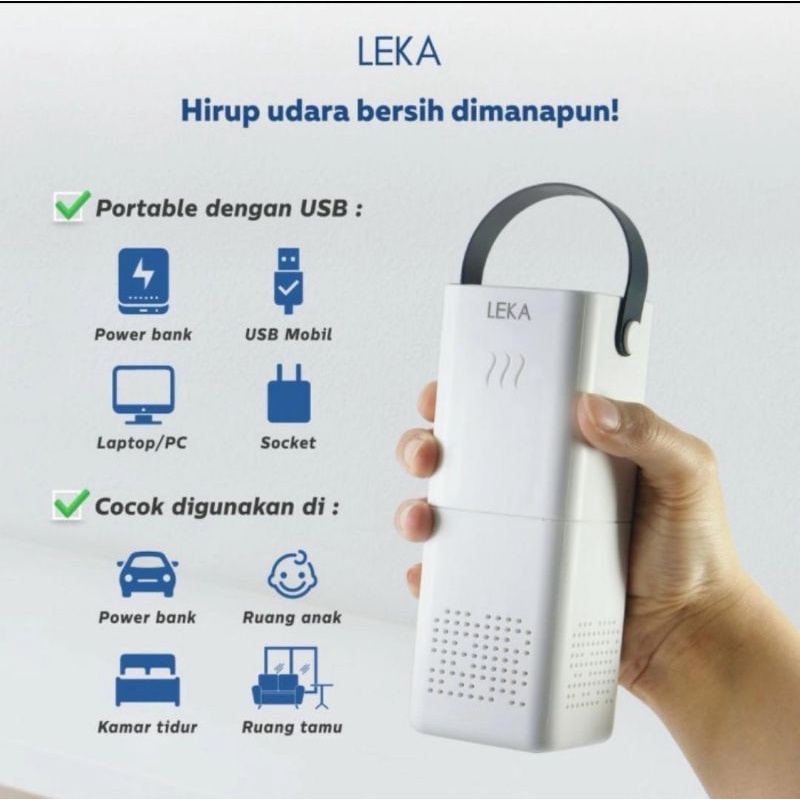 Jual PORTABLE AIR PURIFIER LEKA AP7705 | Shopee Indonesia