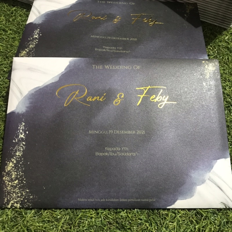 Jual undangan hardcover navy marble elegant | Shopee Indonesia