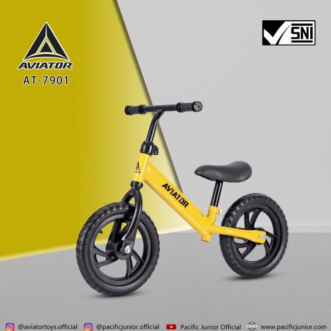 Jual SEPEDA BALANCE BIKE MERK AVIATOR SERI 7901 BAN MATI ATAU EVA ...