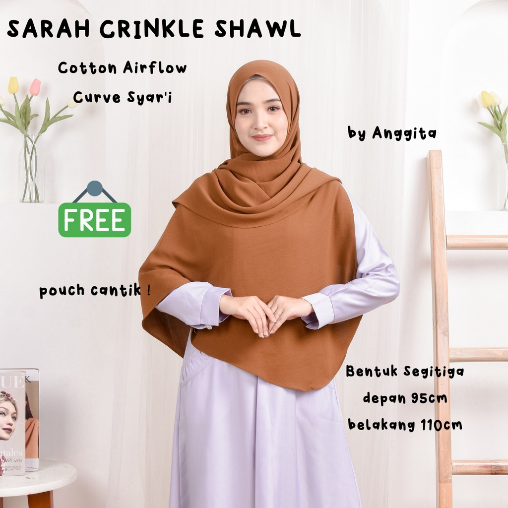 Jual CRINKLE SHAWL PASHMINA SYAR'I JUMBO AIRFLOW OVAL MALAYSIA TEBAL IRONLESS PREMIUM SYARI ...