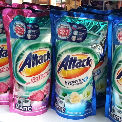 Jual ATTACK Deterjen Cair Matic Hygiene Protect, Plus Softener Pouch ...
