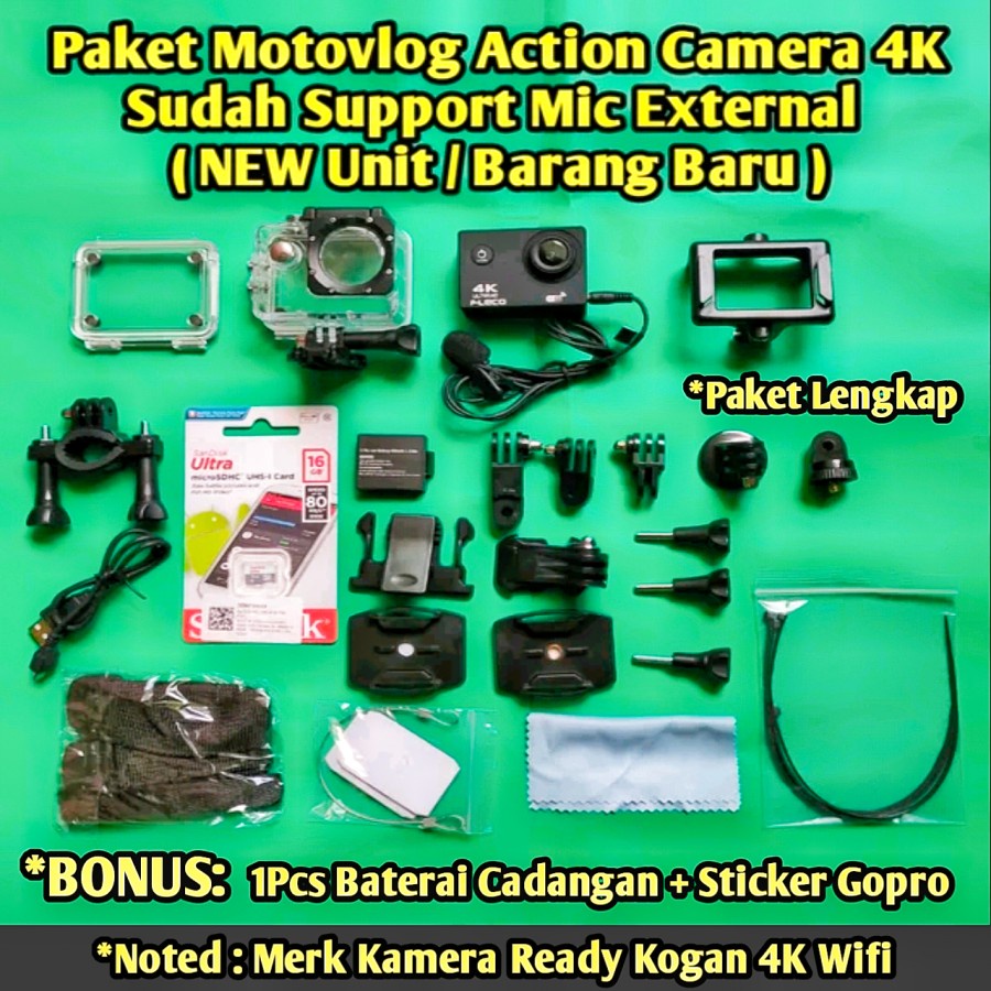 Jual Kogan SBOX 4K Ultra Wifi Sport Cam Action Camera 4K Full HD Modif ...