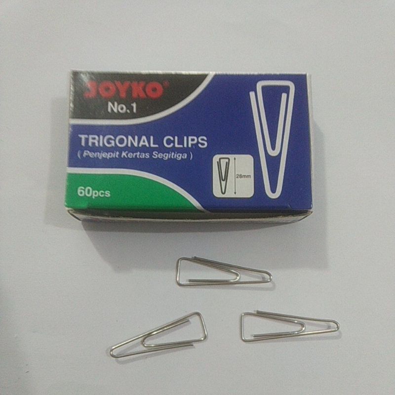 Jual PAPER KLIP / KLIP KERTAS / PENJEPIT KERTAS SEGITIGA | Shopee Indonesia