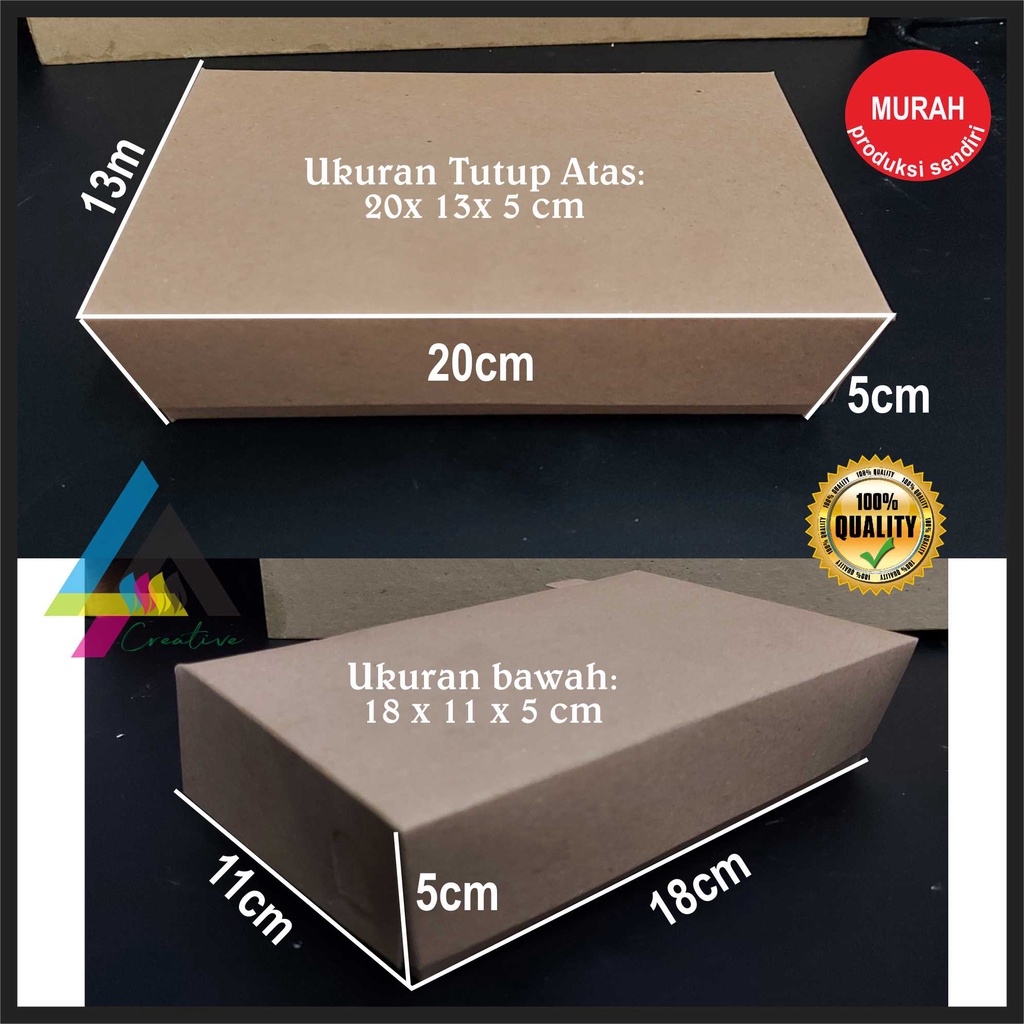 Jual Kotak Makan Kertas / Paper Lunch Box / Kemasan Makanan Kraft Size ...