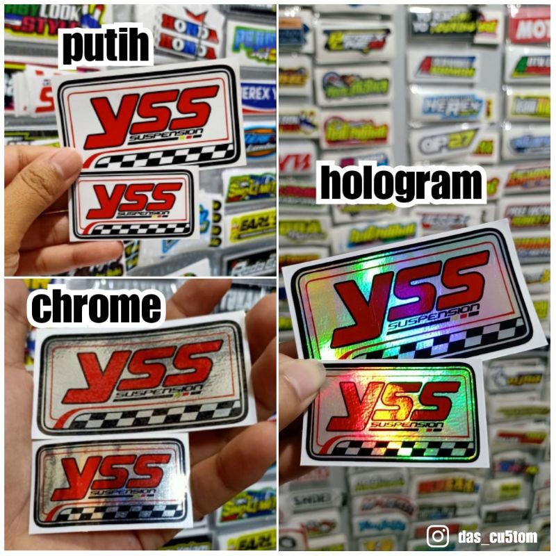Jual Sticker printing YSS 1set besar dan kecil | Shopee Indonesia