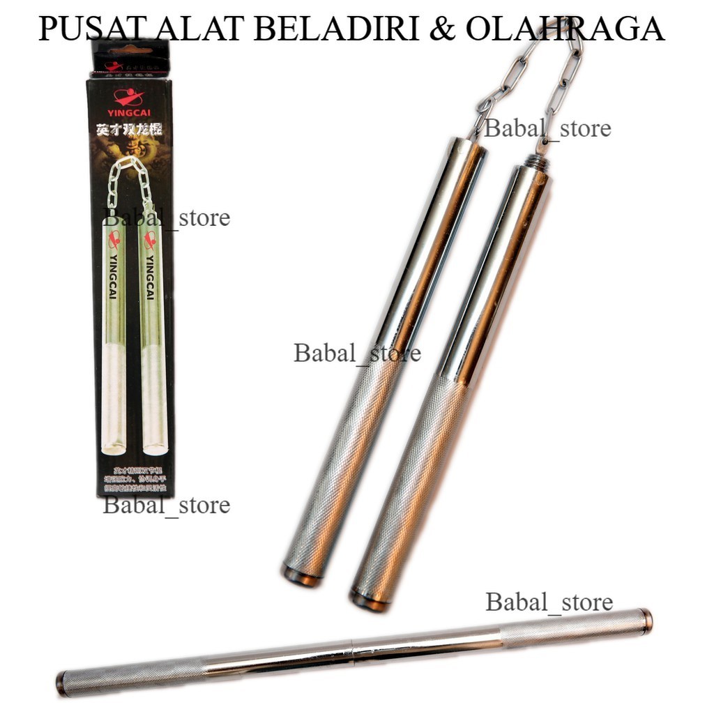 Jual (GARANSI 100%) Nunchaku Double Stick Dobel Stick Ruyung Besi ...