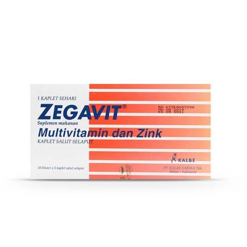 Jual Zegavit Multivitamin dan Zinc 50 Tablet | Shopee Indonesia